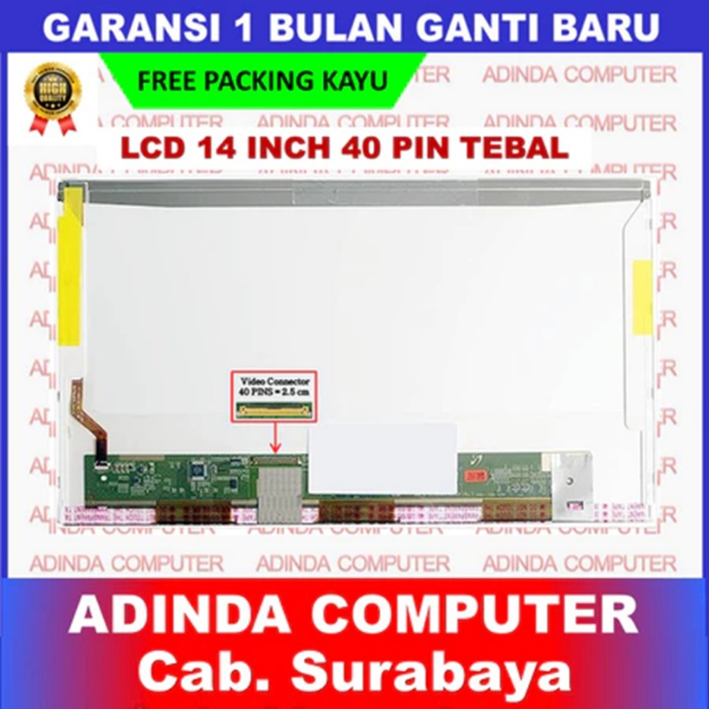 Jual LCD LED Asus X452C X452CP X452E X452EA X45A X45U X45VD 14.0 Inch ...