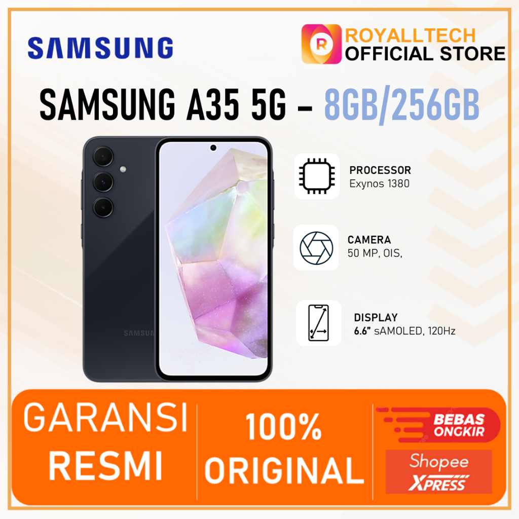 Jual Samsung Galaxy A35 5G 8/256 GB Garansi Resmi 8 256GB | Shopee Indonesia