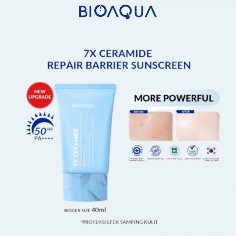 Jual BIOAQUA 7X CERAMIDE SKIN MOISTURIZE SERUM SUNSCREEN SPF 50 PA ...