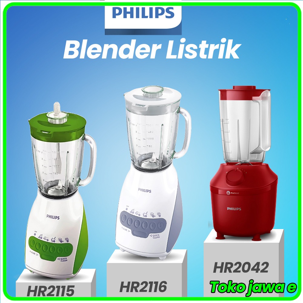 Jual BLENDER PHILIPS HR 2116/PHILIPS HR 2115/HR 2042 - Garansi resmi 2 ...