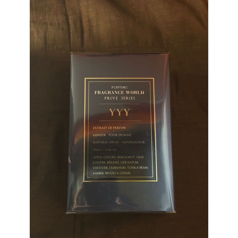Jual Parfum Fragrance World Prive Series YYY for men Extrait de Parfum ...