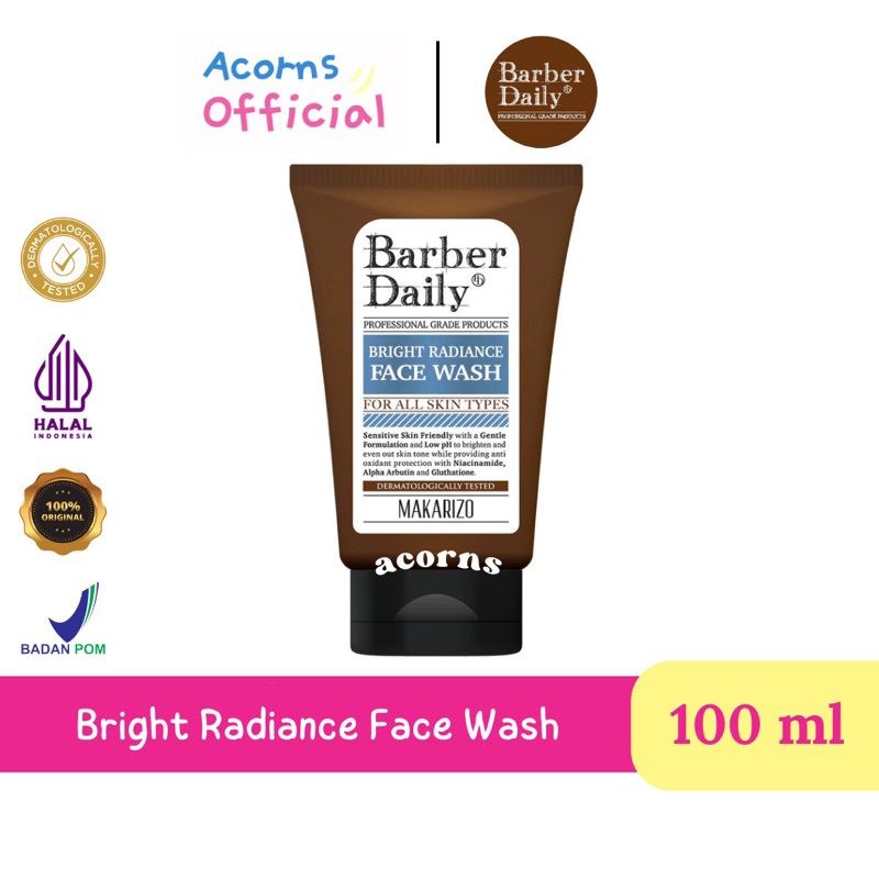Jual Barber Daily Bright Radiance Face Wash 100mL | Shopee Indonesia