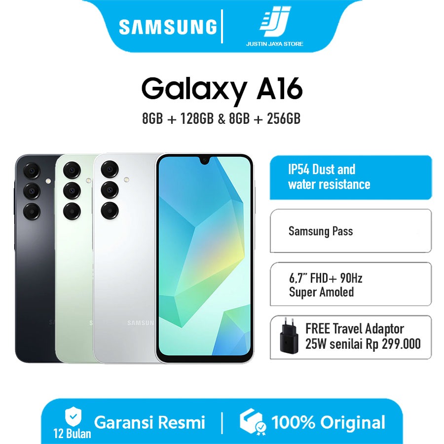 Jual Samsung Galaxy A16 [8/256GB] [8/28GB] Garansi Resmi Samsung 1 ...