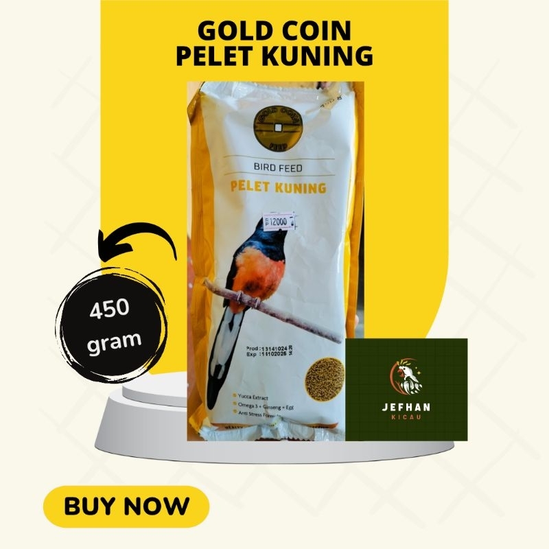 Jual Gold Coin Bird Feed (Pelet Kuning) | Shopee Indonesia