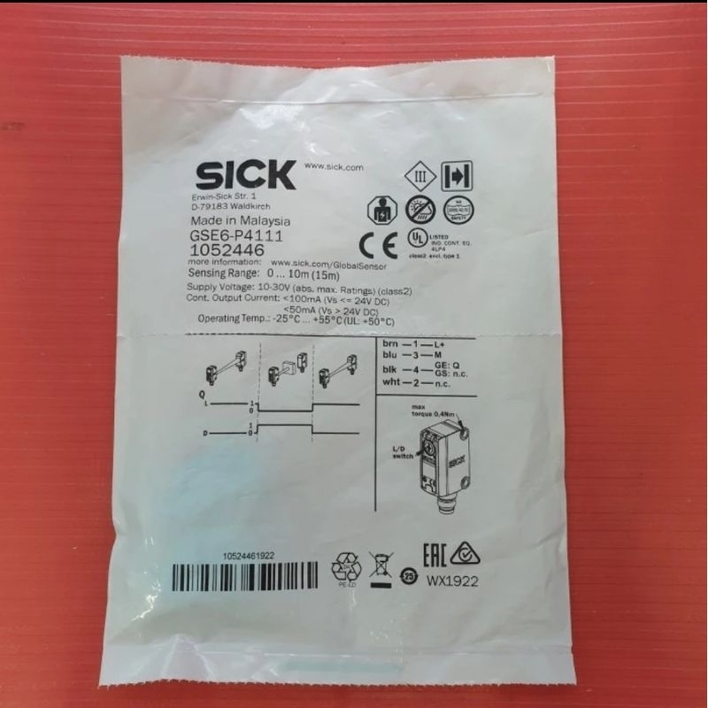 Jual SICK Miniature photoelectric sensors GSE6-P4111 | Shopee Indonesia