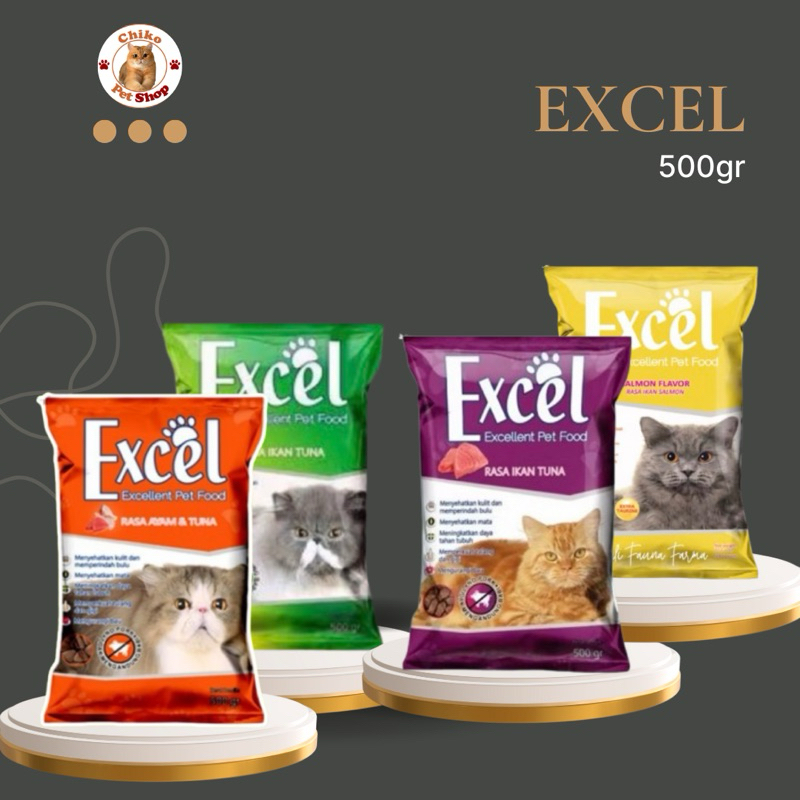 Jual Excel Cat Dryfood 500gr | Shopee Indonesia