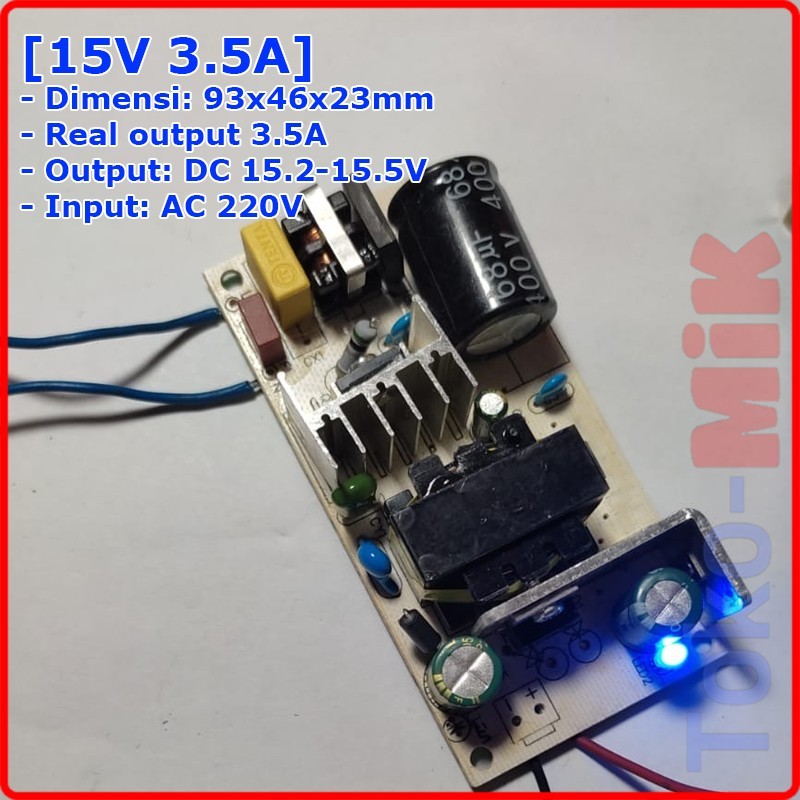 Jual PCB Modul Adaptor Power Supply DC - 15V-3.5A | Shopee Indonesia