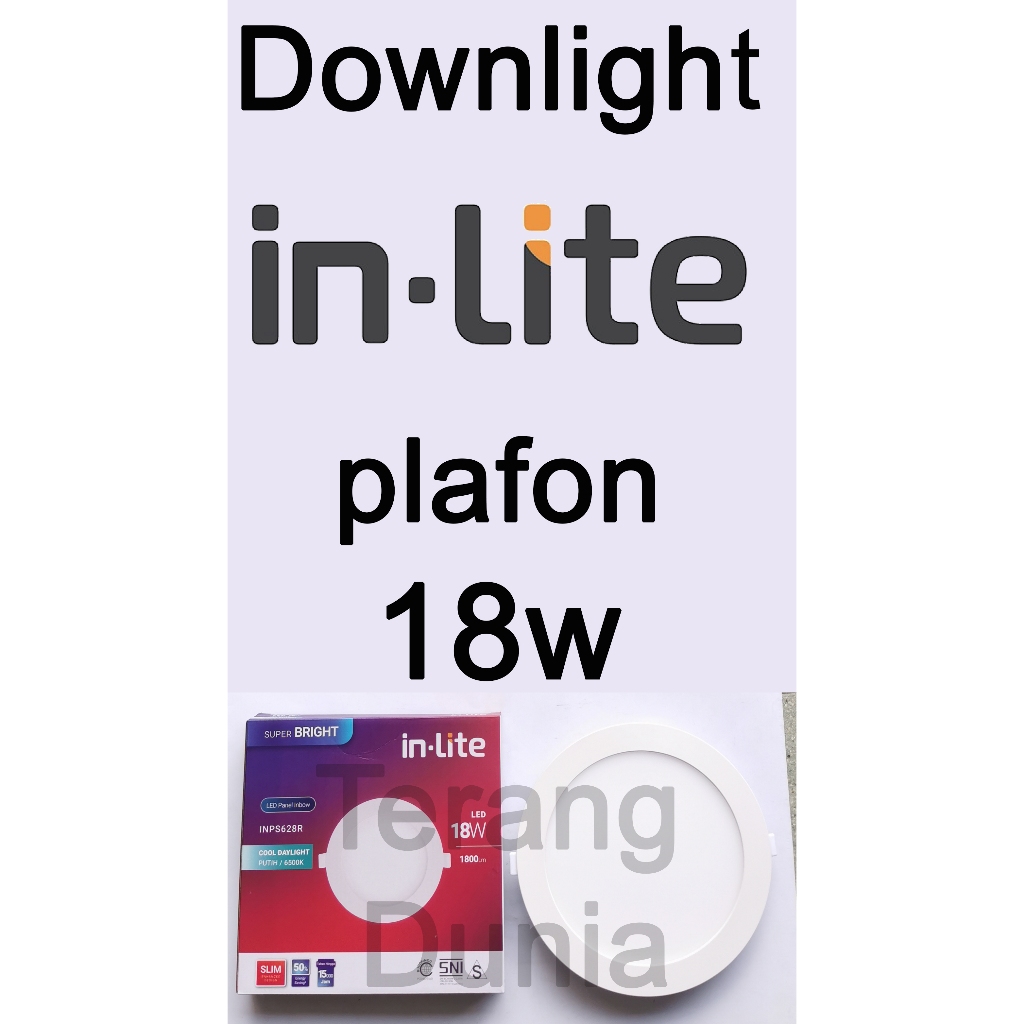 Jual Downlight Inlite Tanam Plafon 18w INPS628R Downlight Inlite 18w ...