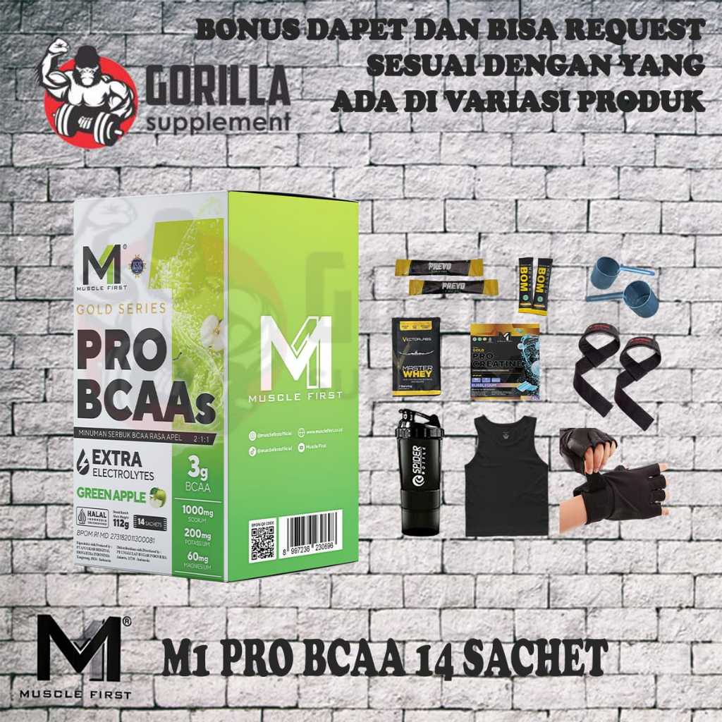 Jual MUSCLE FIRST PRO BCAA 14 Sachets - Minuman Electrolytes Perbaikan ...
