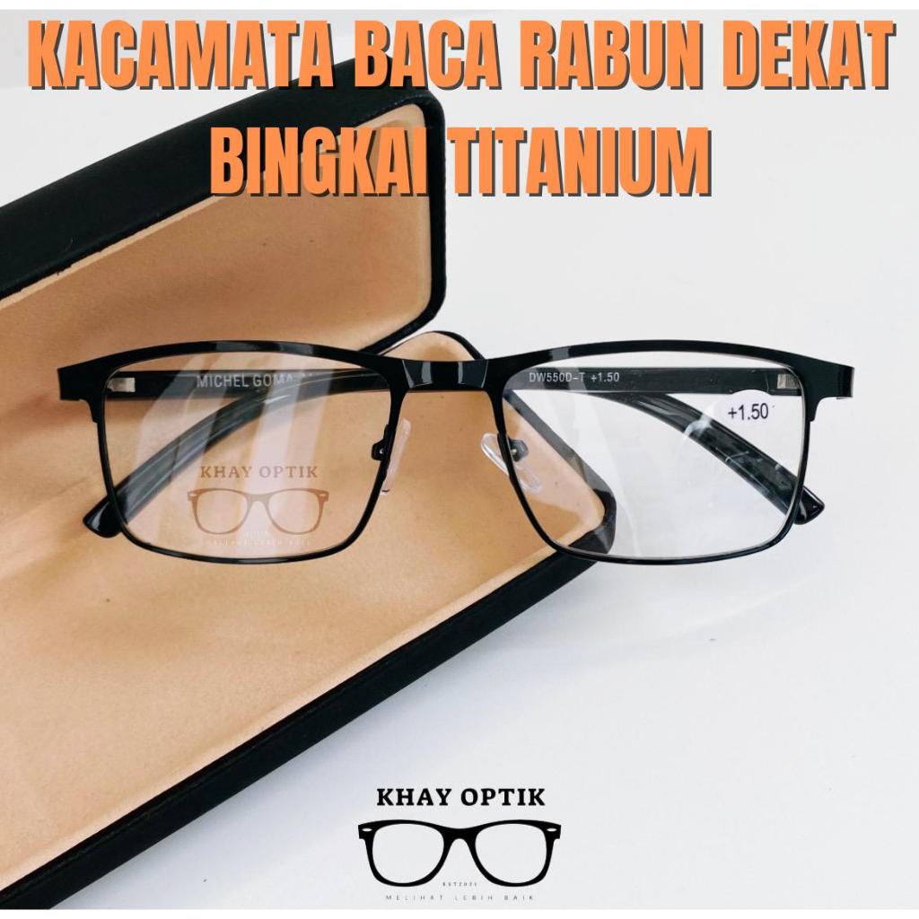 Jual Kacamata Rabun Dekat Bingkai Titanium Kacamata Baca Plus Single ...