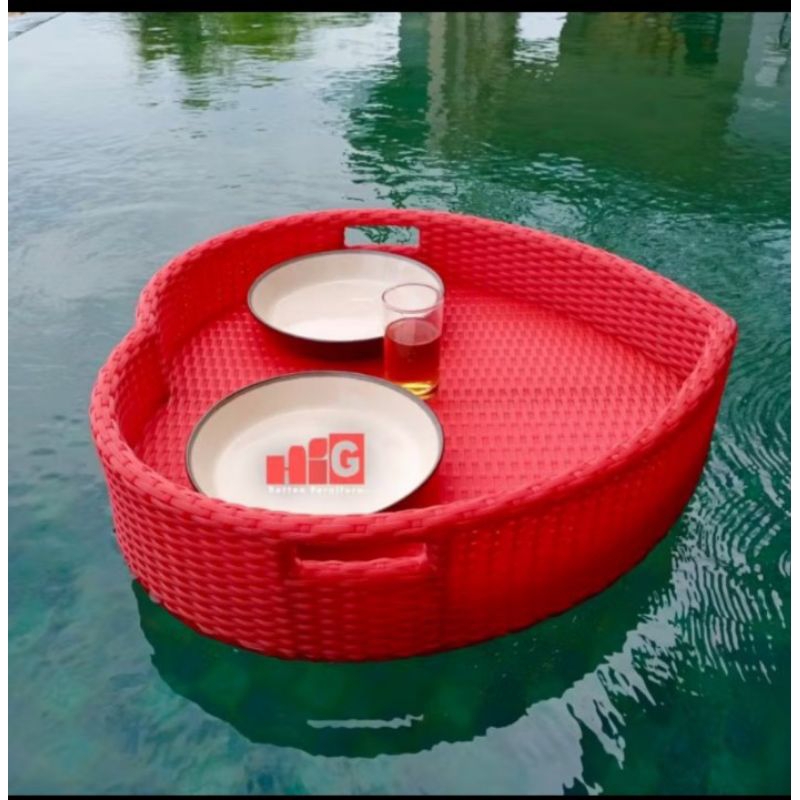 Jual Heart Shape Floating Tray 80cm Red | Nampan Apung Kolam Tray ...