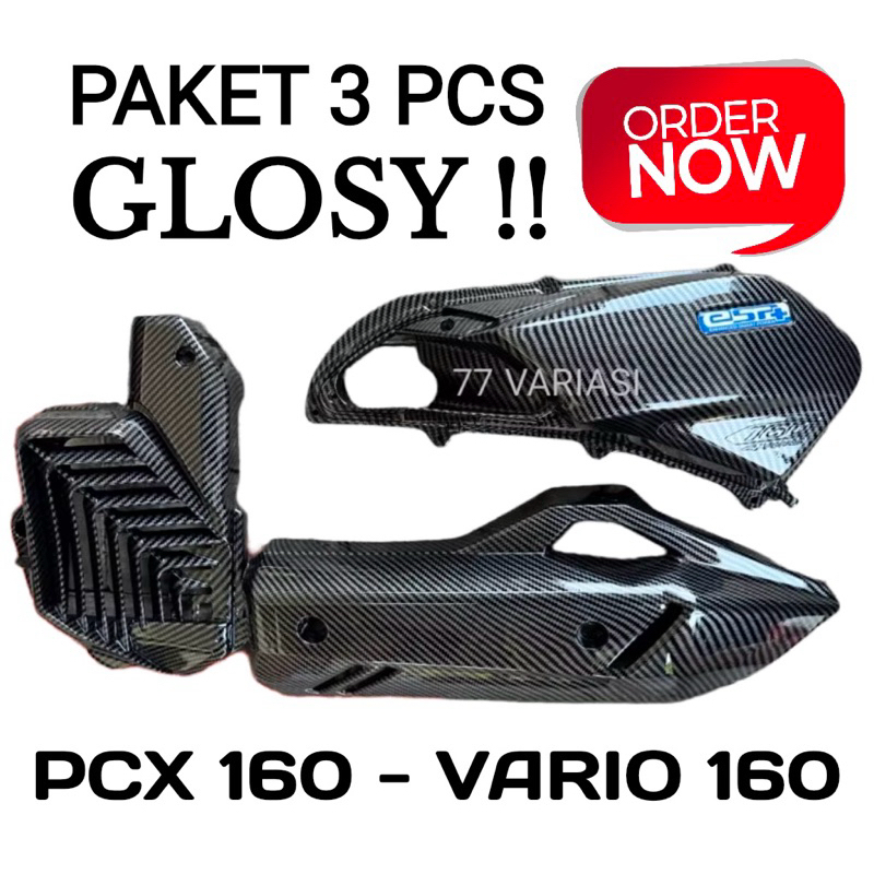Jual PAKET CARBON PCX 160 3 PCS ️paket carbon pcx 160 3 pcs paket ...