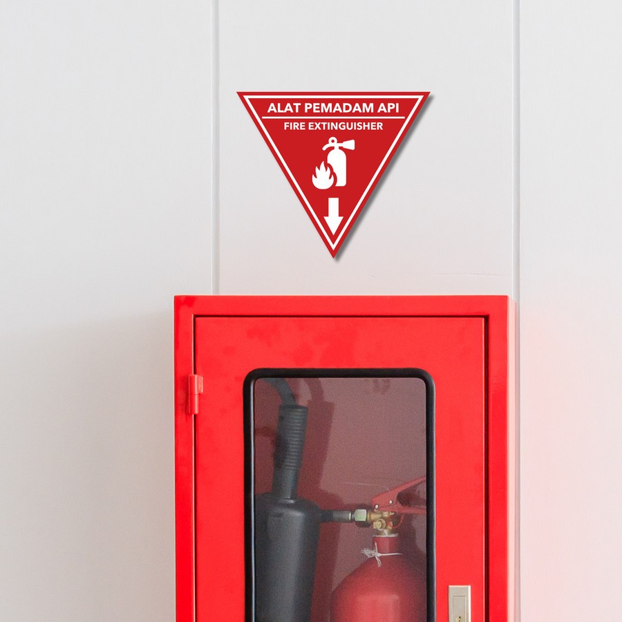 Jual Segitiga APAR (ALAT PEMADAM API RINGAN) Akrilik Signage Rambu ...