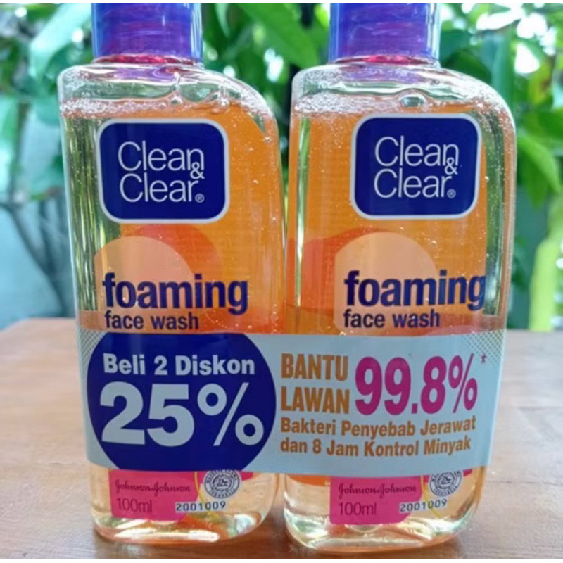 Jual Clean & Clear Foaming Face Wash Sabun Cuci Muka Pembersih Wajah ...