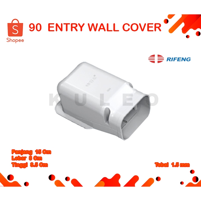 Jual Entry Wall Cover 90derajat Protective Pipe AC - entry wall 90 ...