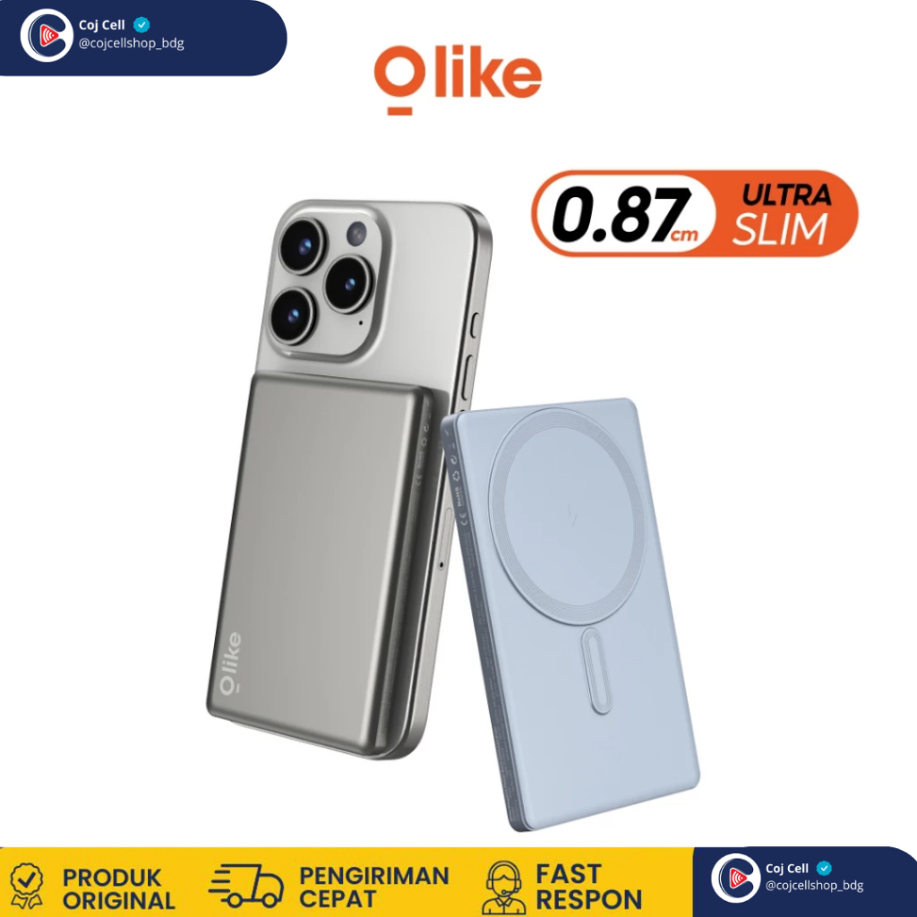 Jual OLIKE Powerbank P300 LITE 5000mAH PD 18W Wireless Magnetic Magsafe ...