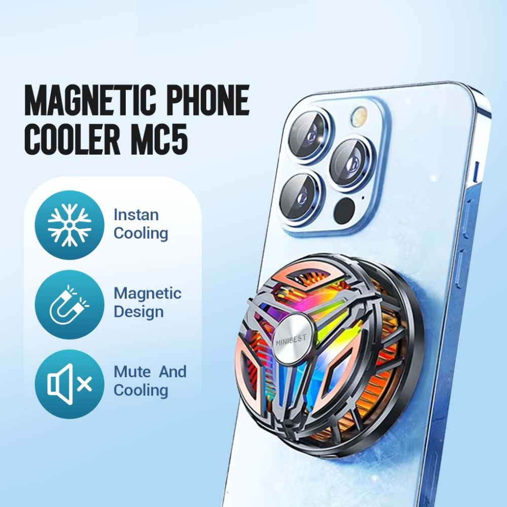 Jual COD Fancooler MC5 Mobile phone radiator semiconductor cooling can ...