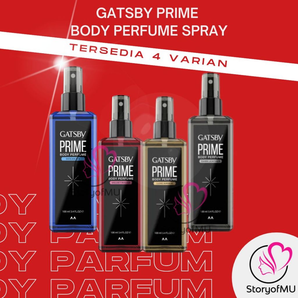 Jual StoryofMU - GATSBY Prime Body Perfume Spray 100ml - Wangi Premium ...