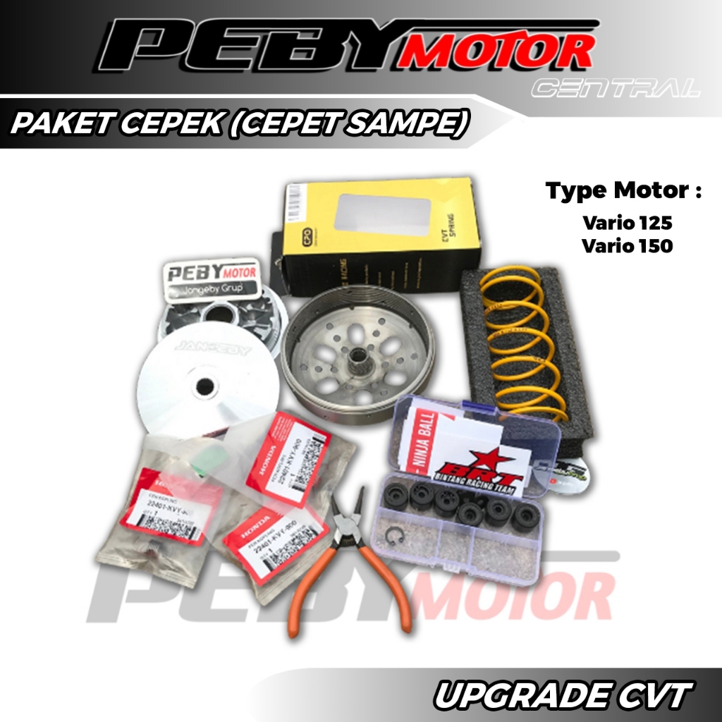 Jual Pully Pulley Custom Vario 125 Vario 150 PAKET CEPEK Akselerasi Top ...