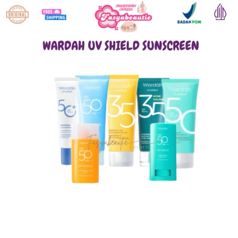 Jual Wardah UV Shield Essential Sunscreen Gel SPF 30 Sun Screen Tabir ...