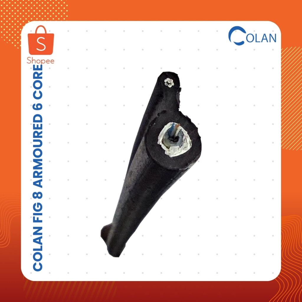 Jual KABEL COLAN STANDARD FIG 8 FIBER OPTIC CABLE ARMOUR GYXTC8S-6F GYXTC8S-12F | Shopee Indonesia