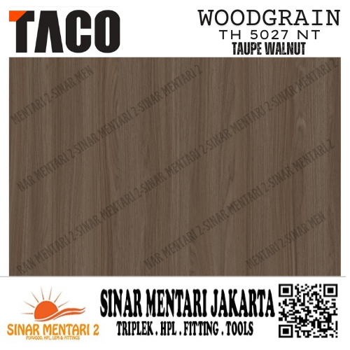 Jual TACO HPL WOODGRAIN TH 5027 NT TAUPE WALNUT | Shopee Indonesia