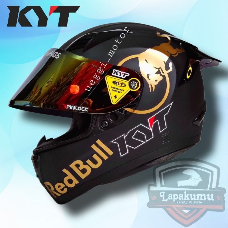 Jual KYT R10 BLACK DOF MODIF PAKET GANTENG | Shopee Indonesia