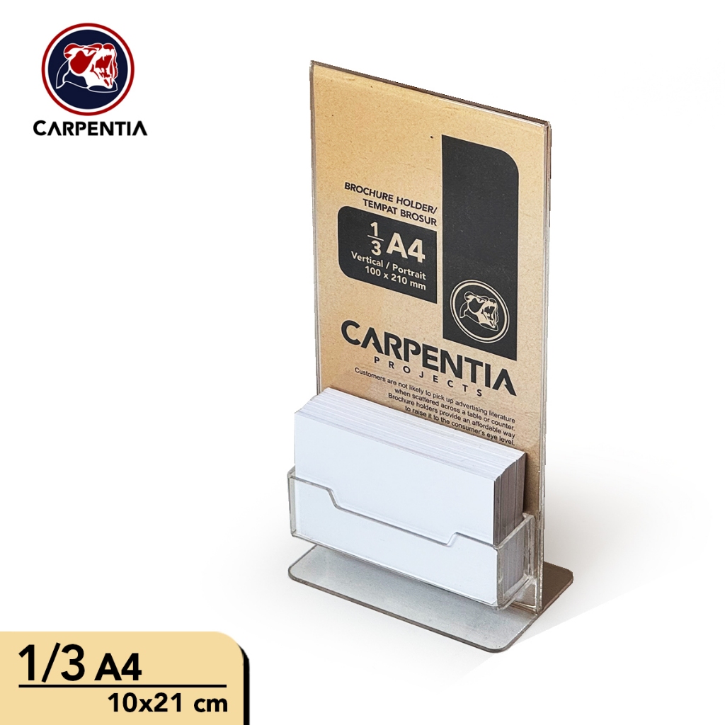 Jual Carpentia Acrylic Standing Tipe T dengan Kartu Nama - 1/3A4 ...