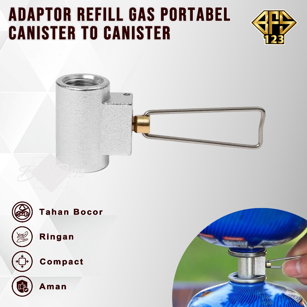 Jual Adaptor Refill Gas Canister To Canister Conector Gas Portable ...