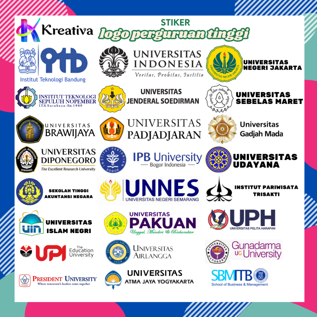 Jual (Support Pejuang Kampus) Stiker Glossy / Vynil Logo Tulisan Makara ...