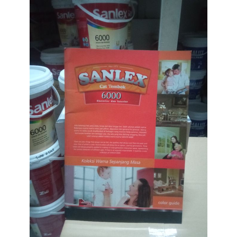 Jual Katalog warna cat tembok Sanlex 6000 | Shopee Indonesia