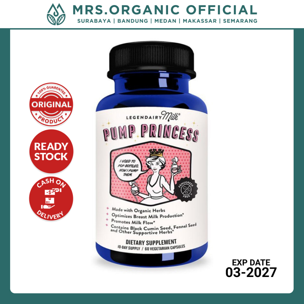 Jual Asi Booster Legendairy Milk Pump Princess Vitamin Produksi Asi Isi ...