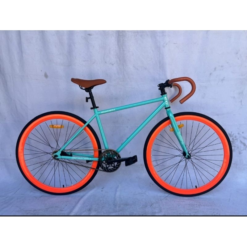Jual Sepeda Fixie EVERGREEN 700C Velg Tinggi Rem Torpedo | Shopee Indonesia