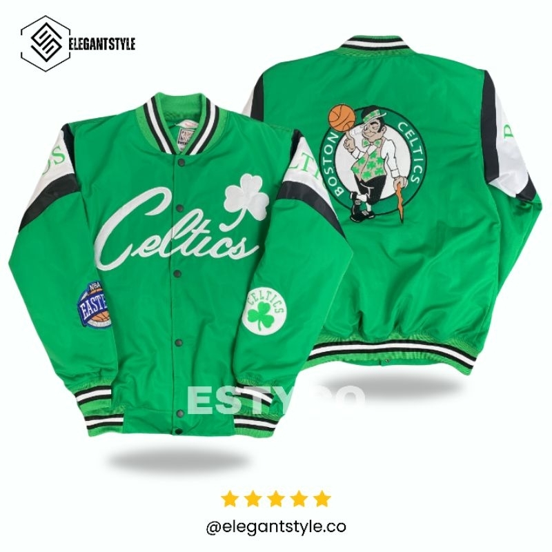 Jual [ESTYCO] Jaket Varsity Baseball CELTICS EASTERN GREEN ElegantStyle ...