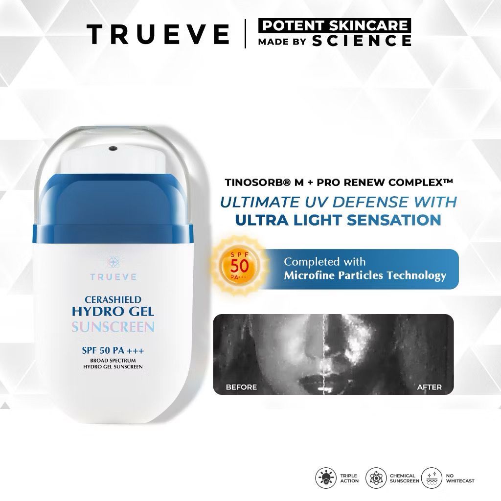 Jual [READY] TRUEVE Cerashield Hydro Gel Sunscreen - Sunscreen Gel ...