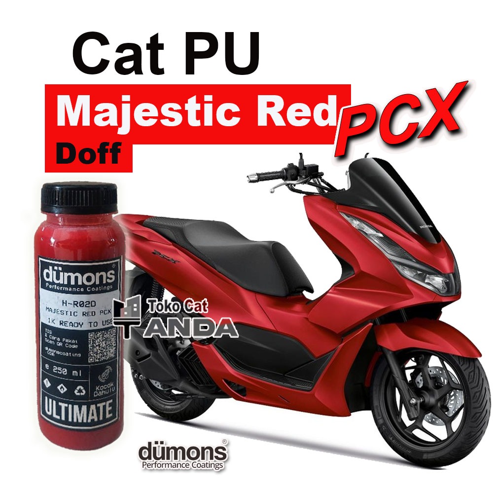 Jual Cat PCX Merah Doff - dumons Ultimate Majestic Red Matt - Cat PU ...