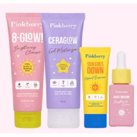 Jual Pinkberry (cleanser , Serum, Moisturizer, Sunscreen ) | Shopee ...