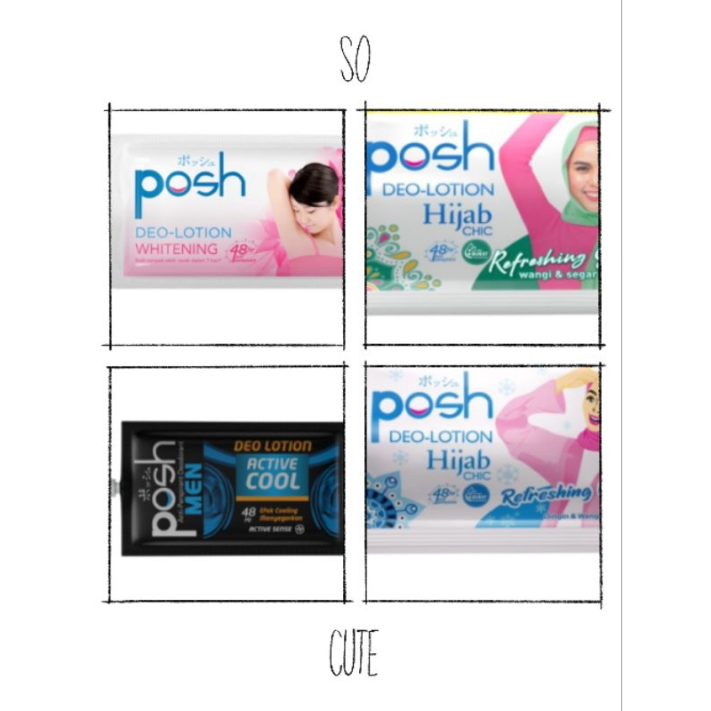 Jual Posh deodorant lotion sachet | Shopee Indonesia