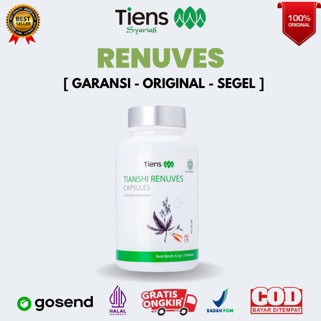 Jual Tianshi Renuves Tiens Capsules Original 1 Botol Segel 150 Kapsul ...