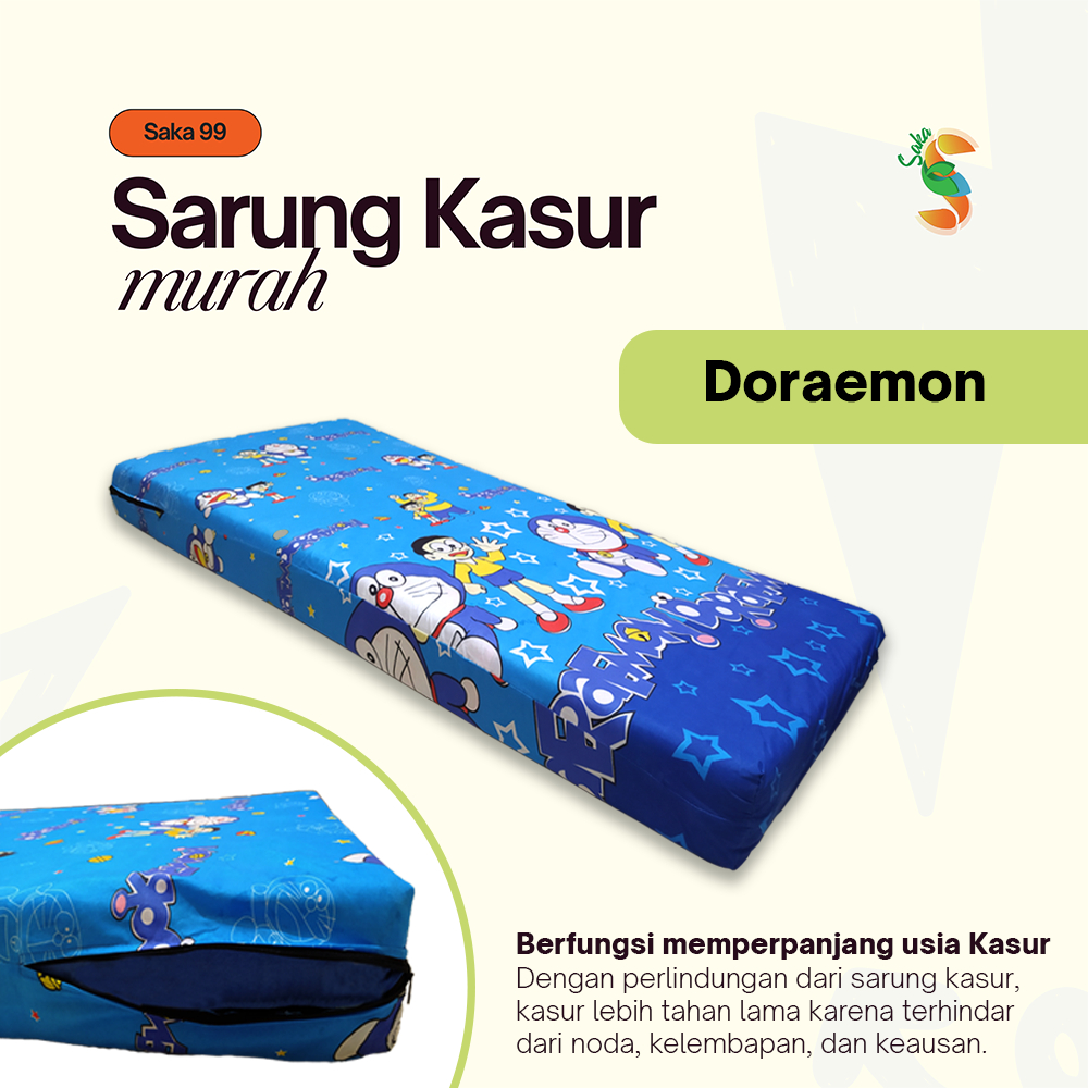 Jual Sarung Kasur Busa Resleting Single 90x200x15 120x200x15/Sprei ...