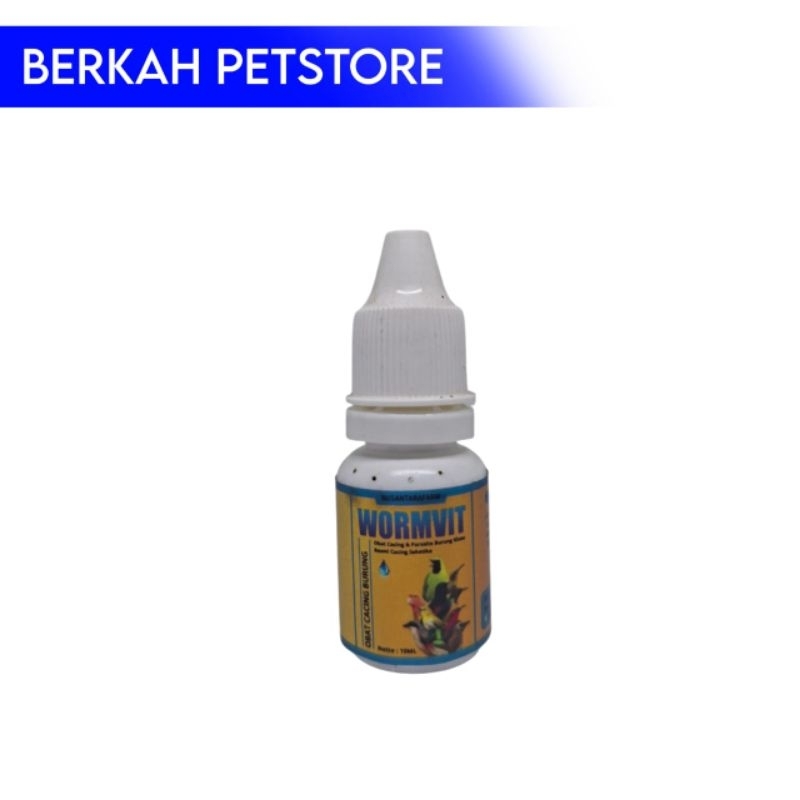 Jual wormvit obat cacing burung kicau 10ml basmi cacing dan parasite ...