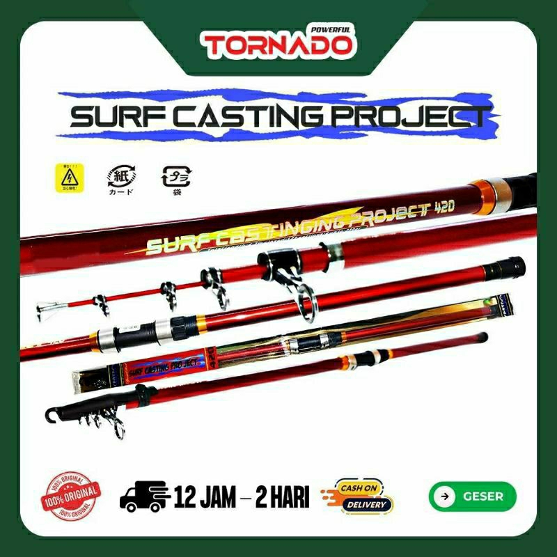 Jual JORAN ANTENA TORNADO SURF CASTING PROJECT 390 & 420 - TELESCOPIC ...