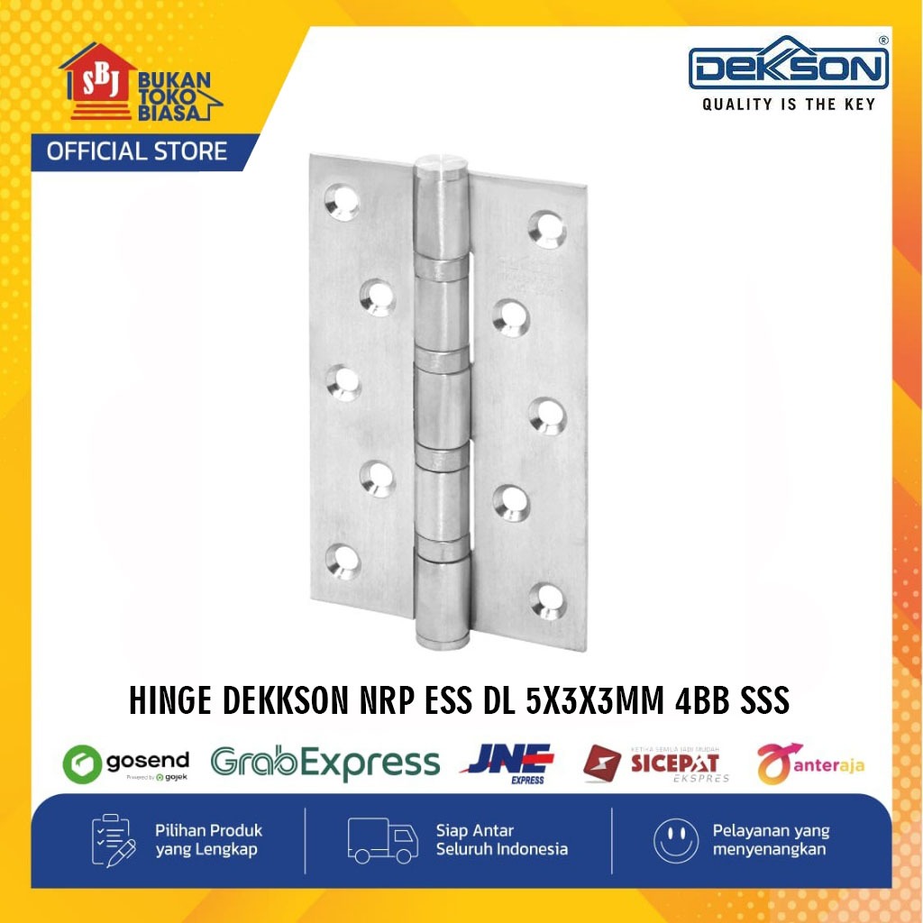 Jual ENGSEL SUS 304 HINGE DEKKSON NRP ESS DL 5X3X3MM 4BB SSS | Shopee Indonesia