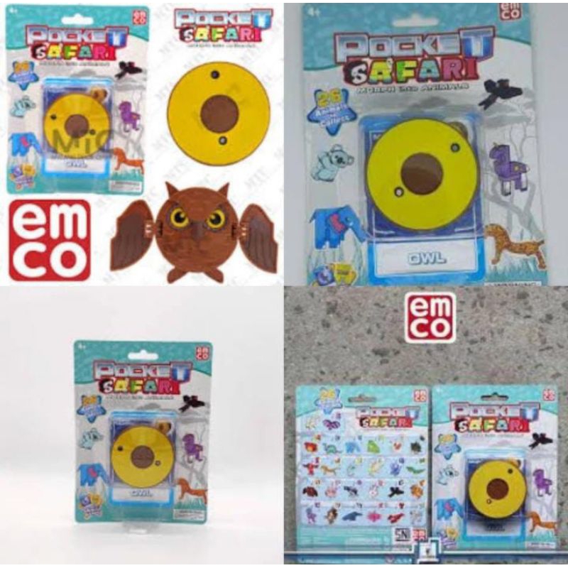 Jual EMCO POCKET SAFARI OWL HURUF O ALPHABET O ORIGINAL mainan PREMIUM ...