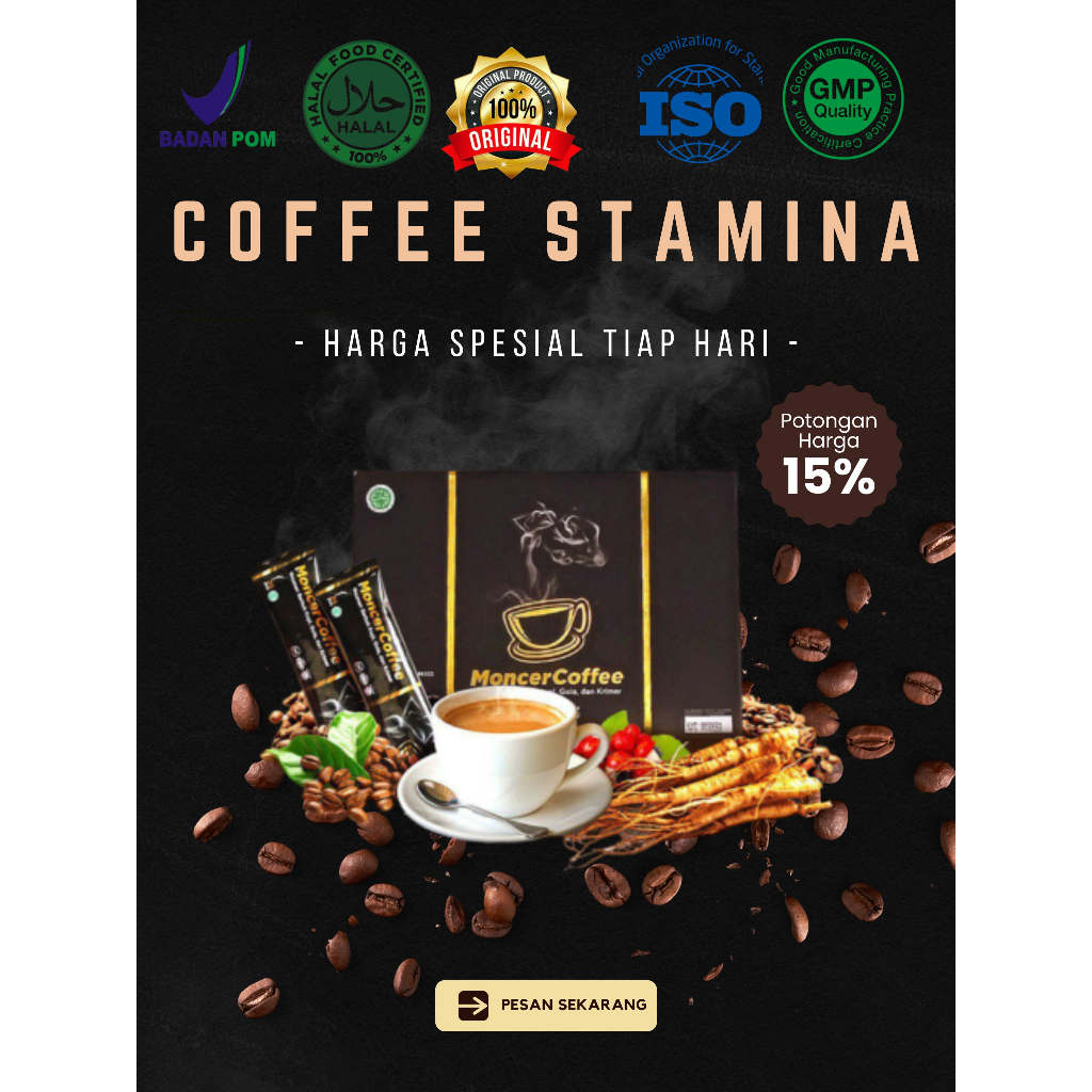 Jual NF MONCEERR COFFEE Original Kopi Stamina Pria Kuat Tahan Lama ...