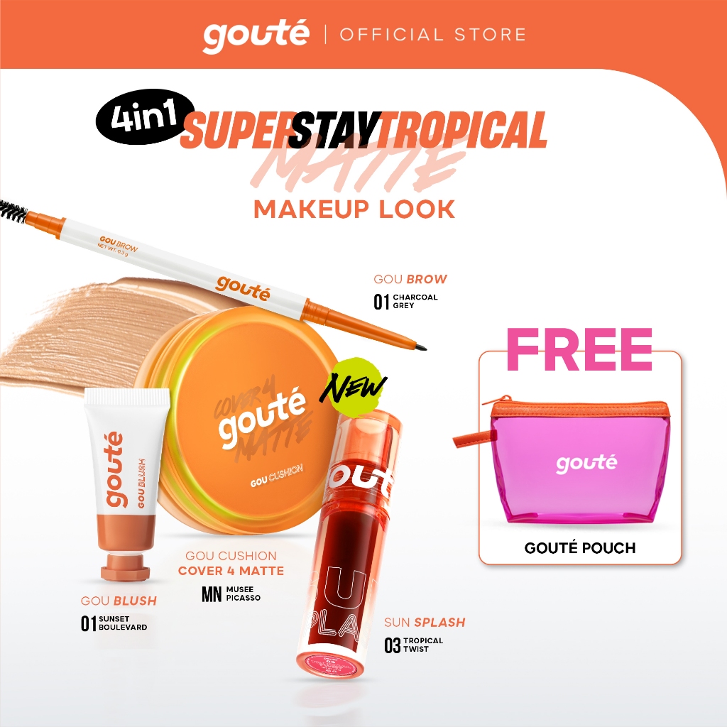 Jual [4in1] Super Stay Tropical Matte Makeup Look - LIMITED Goucushion ...