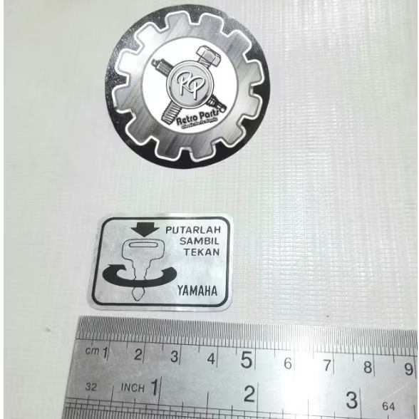 Jual STICKER STIKER TUTUP TANGKI YAMAHA RX100 - RXK - RXS - RX125 NOS ...