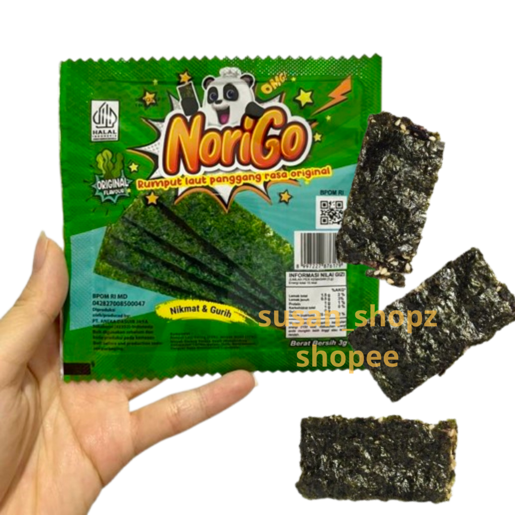 Jual Norigo Snack Rumput Laut Garing Mini | Shopee Indonesia