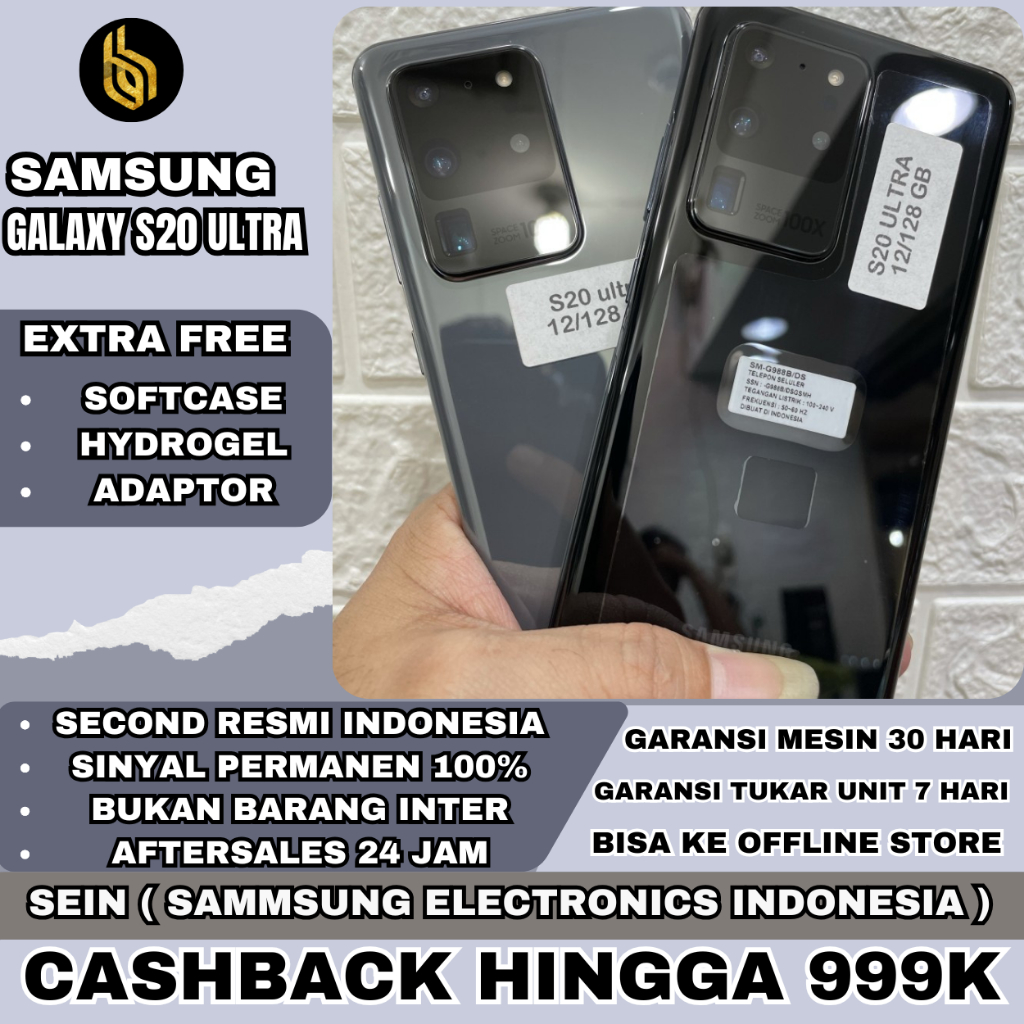 Jual Samsung Galaxy S20 Ultra | S20 Plus 12/128Gb 8/128GB Second Original Sein | Shopee Indonesia