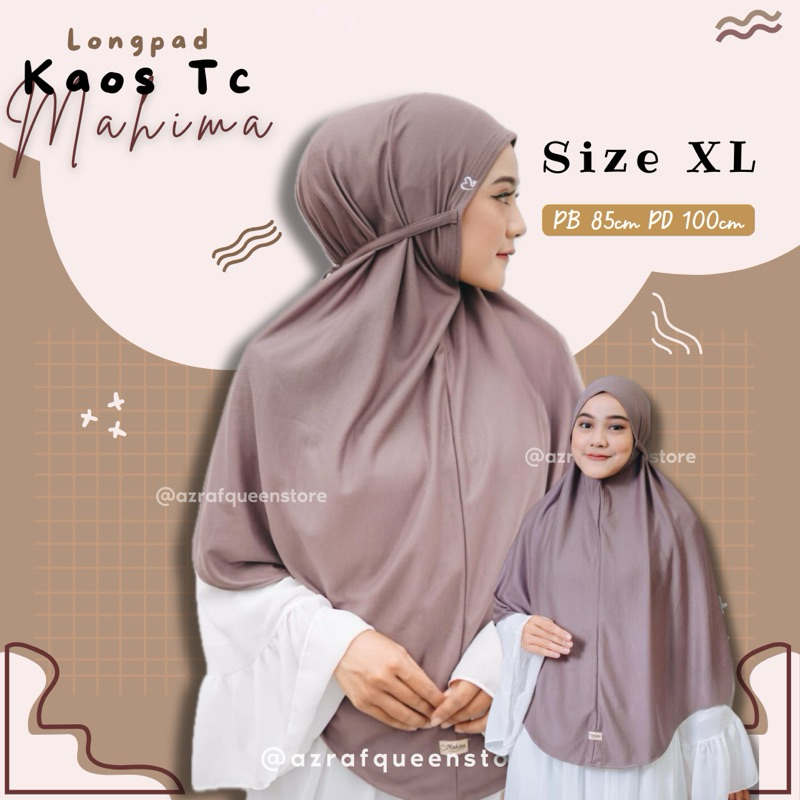 Jual [READY STOCK] BERGO MAHIMA KAOS TC SIZE XL Jilbab Instan Bergo ...